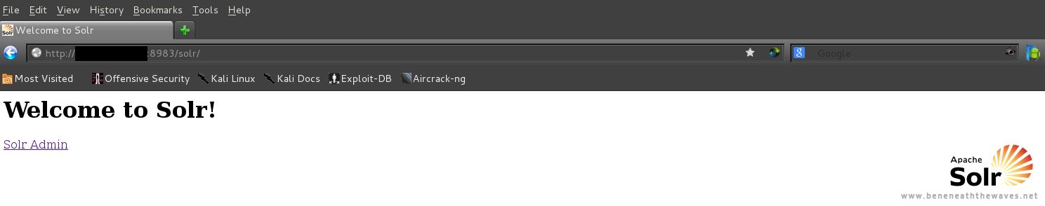 OTORI - Example 1: Apache Solr - Software - Beneath the Waves